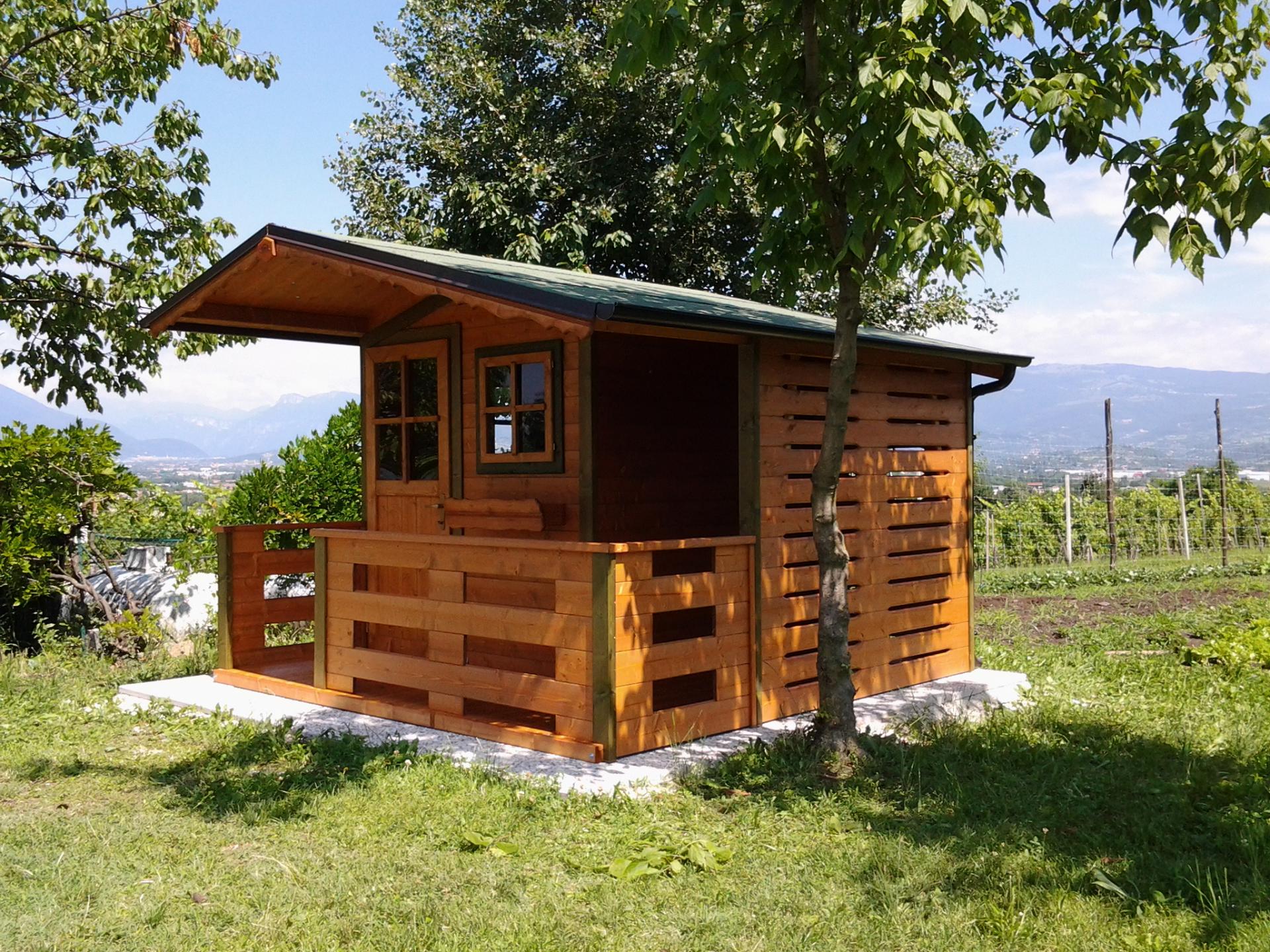 Casetta da giardino con veranda - Romax Casette a Vicenza